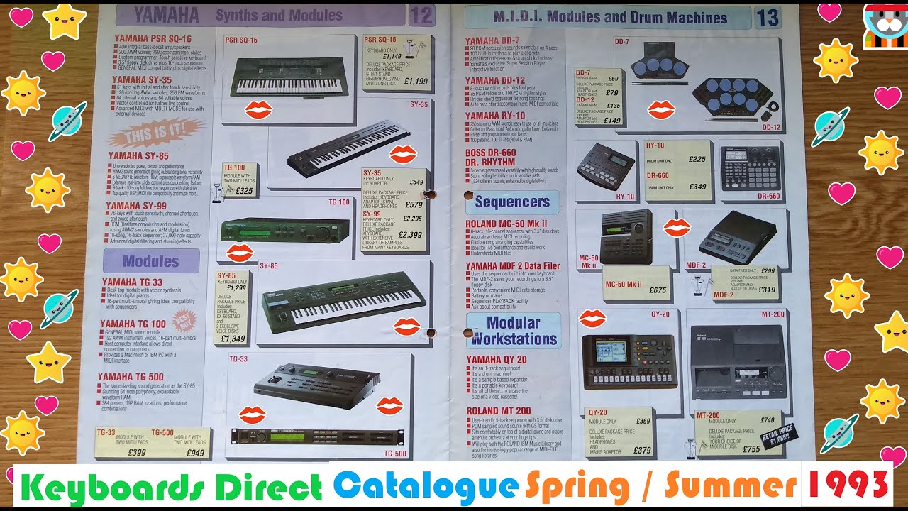 Keyboards Direct Catalogue Spring / Summer 1993 - YouTube