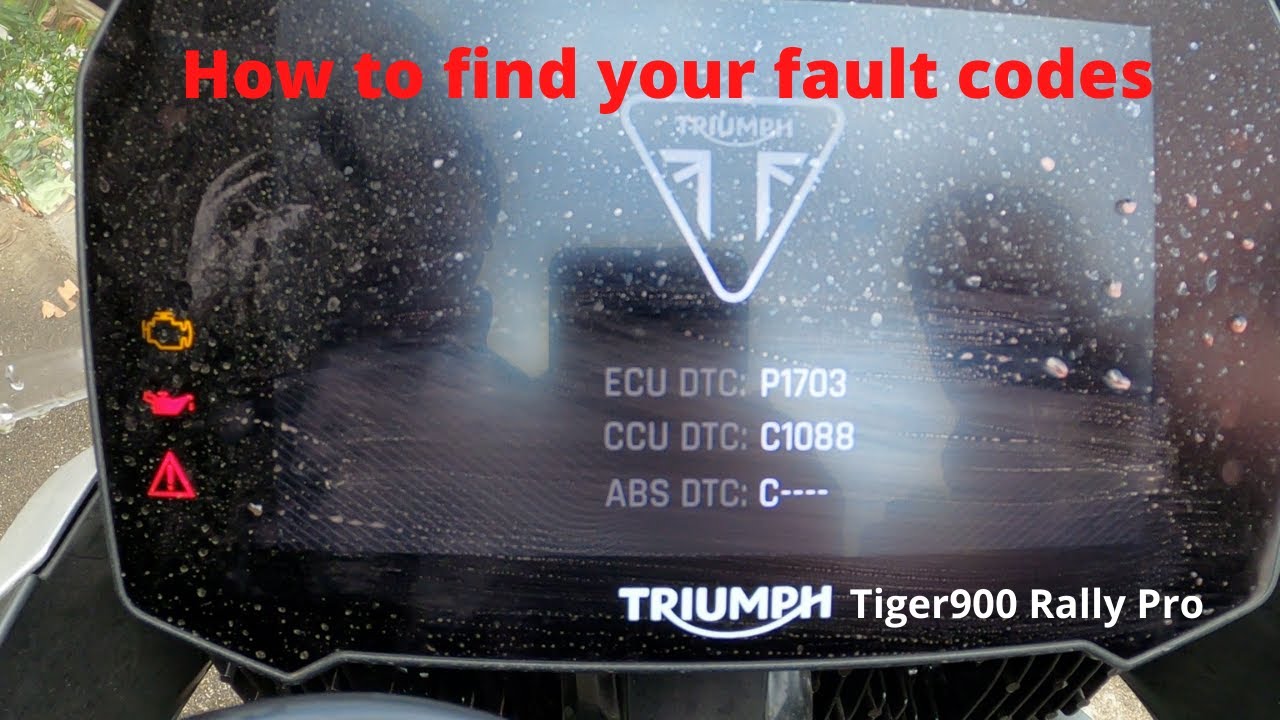 Getting fault code from Triumph Tiger900 Rally Pro - YouTube