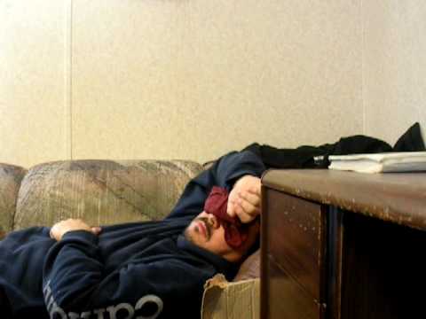 Hard day at work (Man snoring on the job) - YouTube