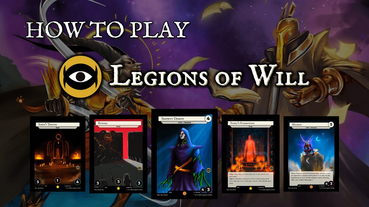 How to Play Legions of Will | Trading Card Game - YouTube