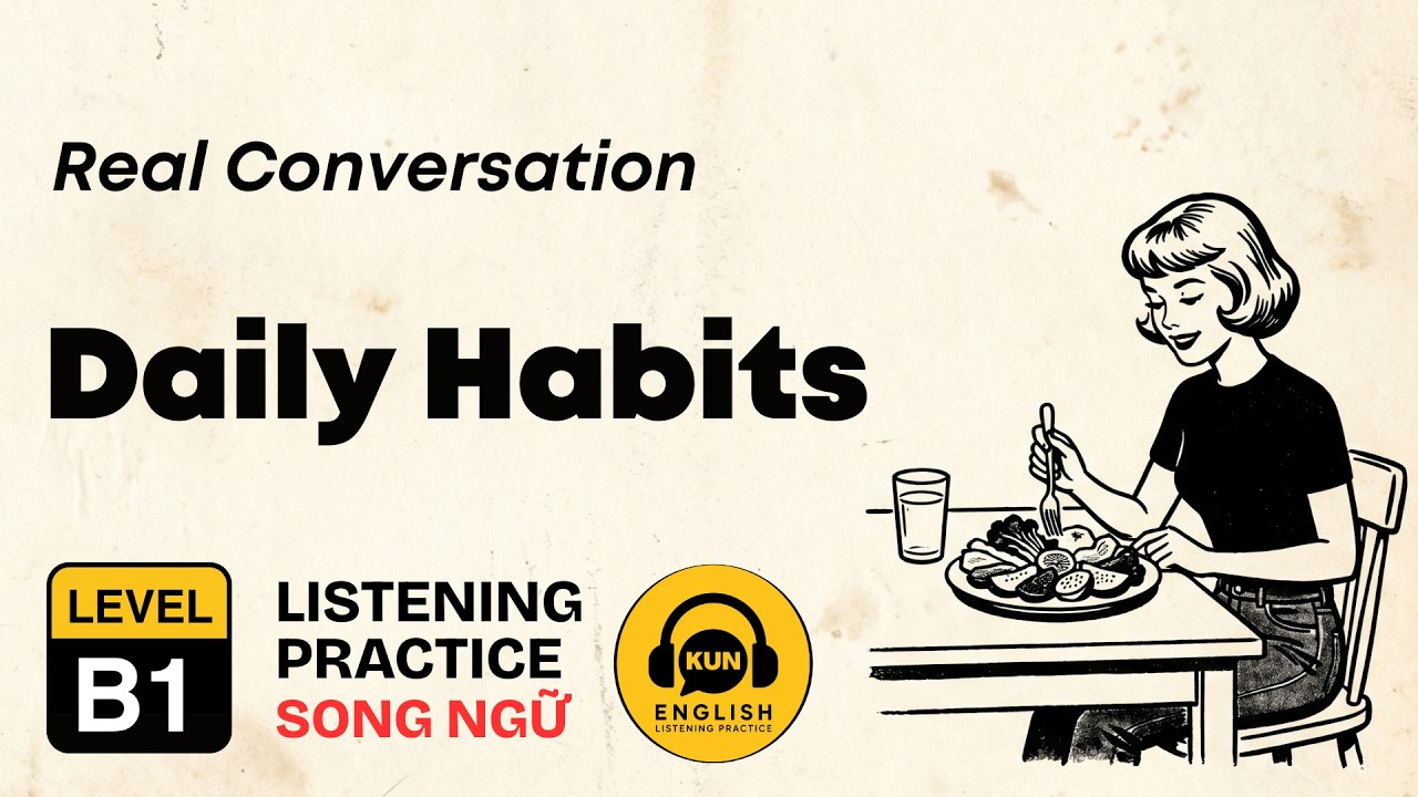 English Listening Practice B1 – Food, Health & Daily Habits | Improve ...