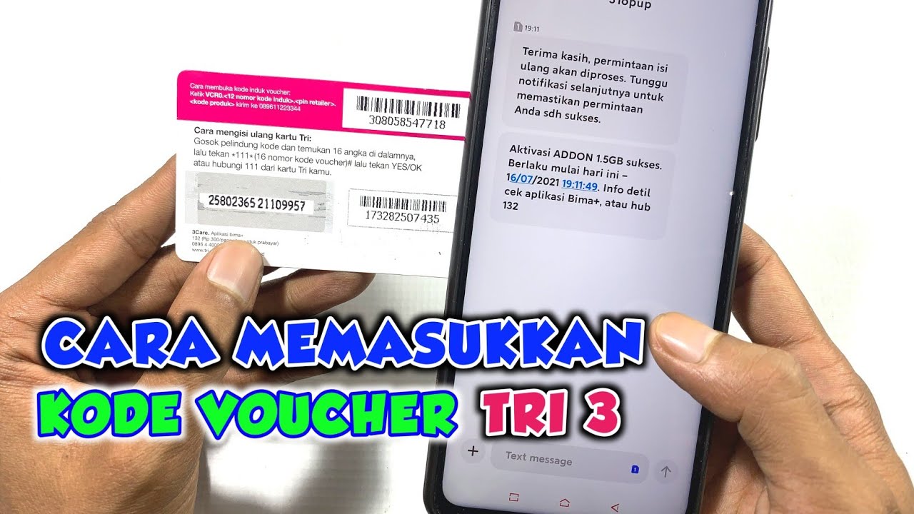 CARA MEMASUKKAN KODE VOUCHER KUOTA TRI 3 - YouTube