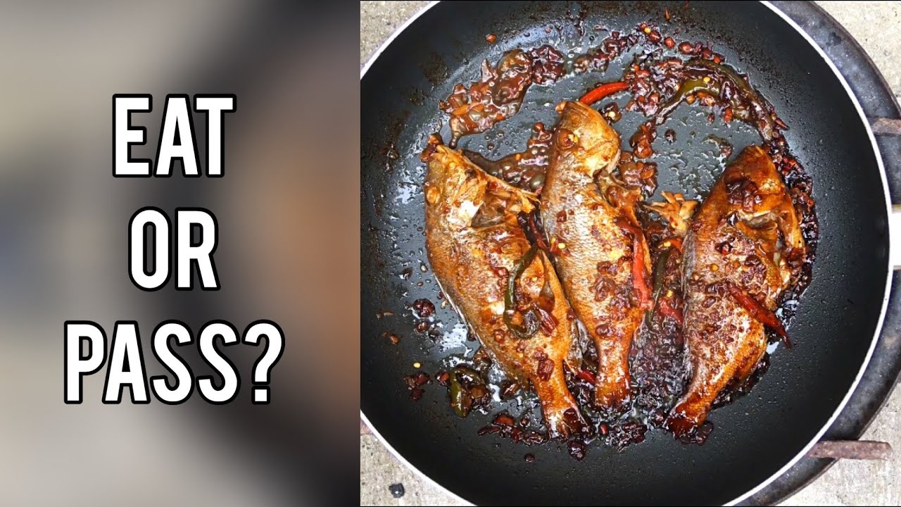 EAT OR PASS? COOKING DELICIOUS CARAMEL FISH (OUTDOOR COOKING) - YouTube