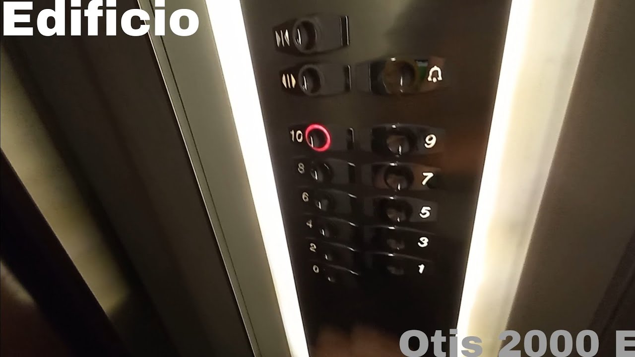 Ascensor Otis 2000 E MR en un edificio, Oviedo, España - YouTube