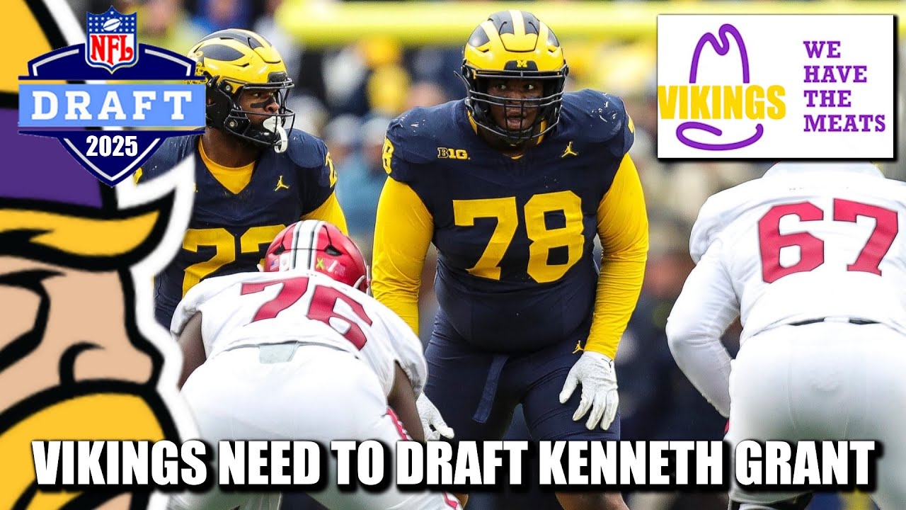 Vikings NEED to Draft Michigan DT Kenneth Grant!!! - YouTube