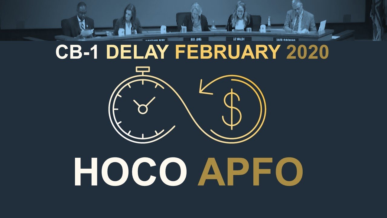 HOCO APFO - SCHOOL OVERCROWDING WAIT TIME DELAY - FEB 3 2020 - YouTube
