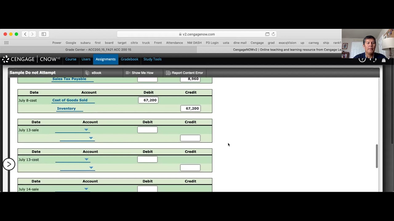 ACC 200 Chapter 5 Example - YouTube