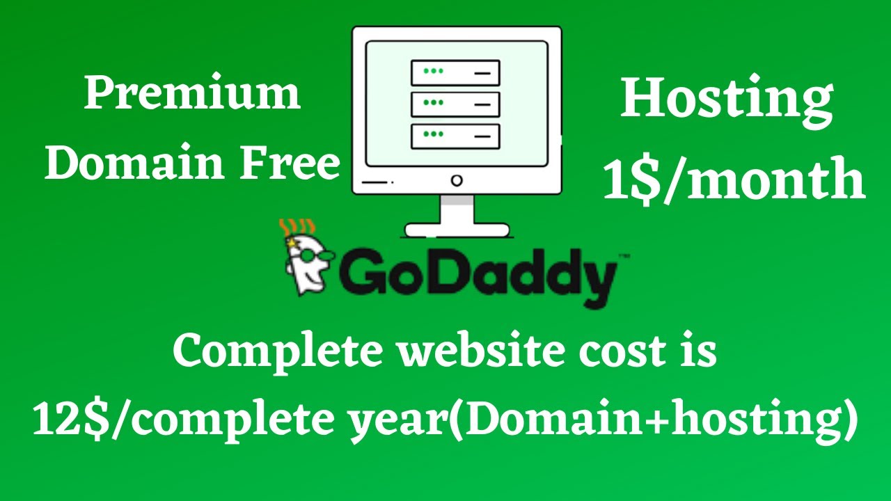 Godaddy -1$ cheap hosting with premium free domain July 2021 - YouTube