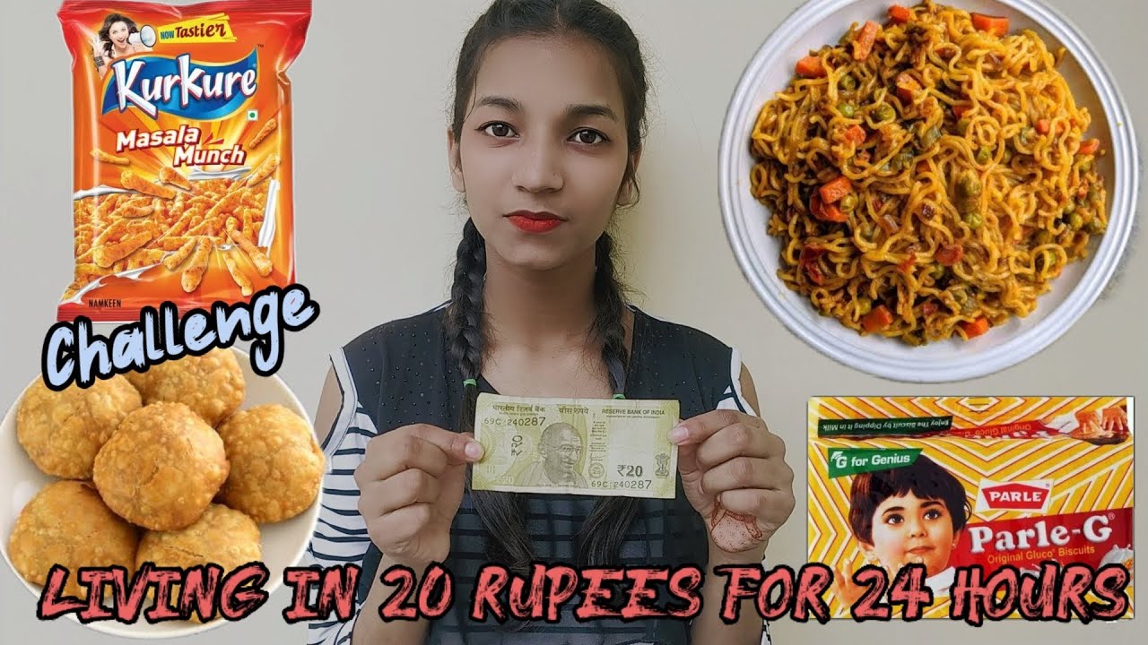 Living On Rs 20 Rupees for 24 Hours CHALLENGE || 20 Rupees Challenge ...