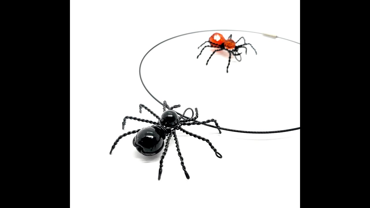 DIY / WIRE SPIDER Halloween - YouTube