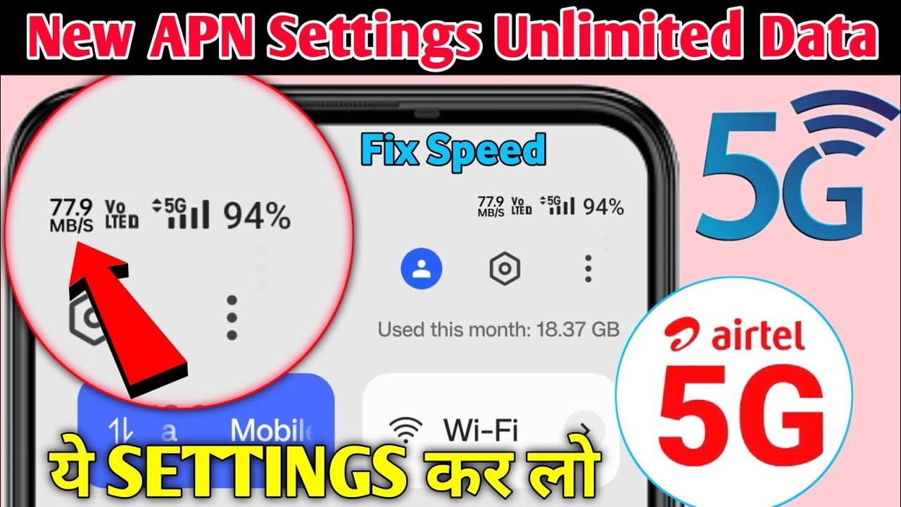 New APN Setting To Enable 5G internet in 4G phone | airtel 5G | 4G ...