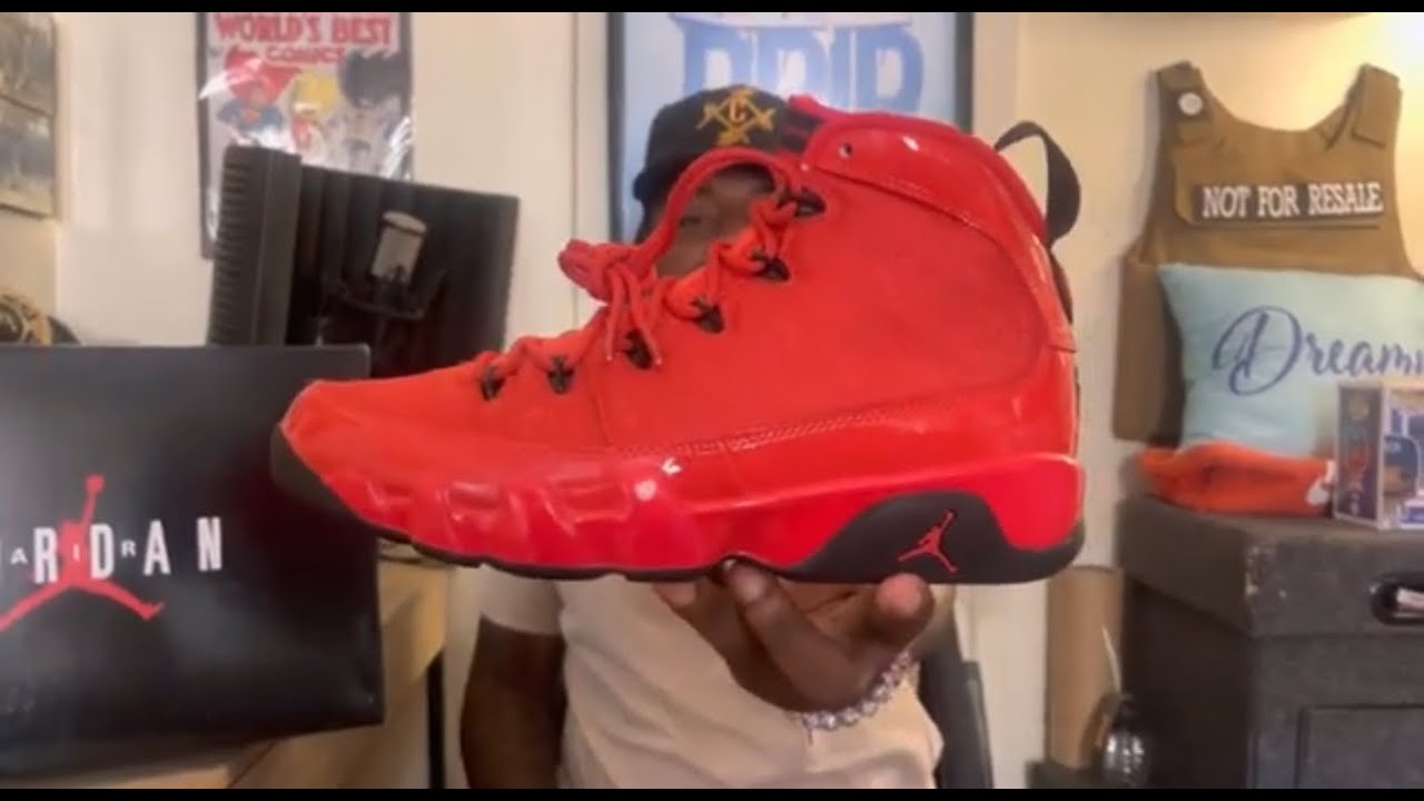 Air Jordan 9 “Chile Red” Sneaker Review - YouTube
