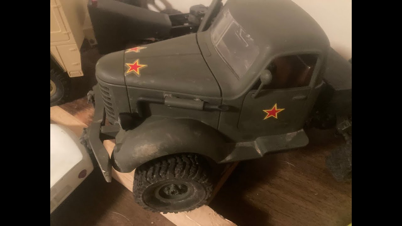 WPL JJRC 1:16 Zil-157 RC logging the Continental Divide with trailer ...