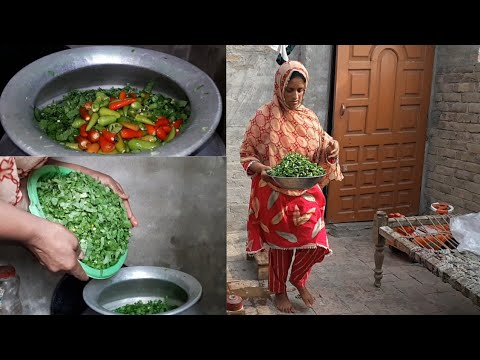 Traditional Village life routine of Pakistani village women Cooks at a ...
