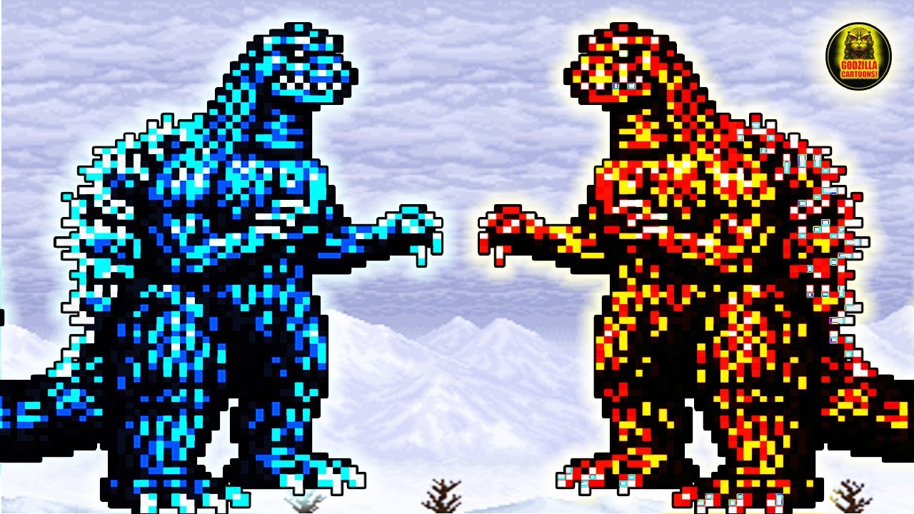 BURNING GODZILLA vs SNOW GODZILLA - YouTube