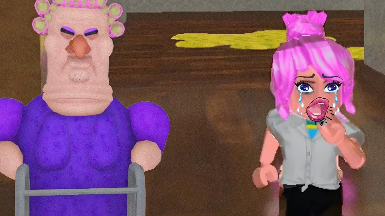 ROBLOX ESCAPE GRUMPY GRAN! (SCARY OBBY) RTX Walkthrough No Death - Hard ...