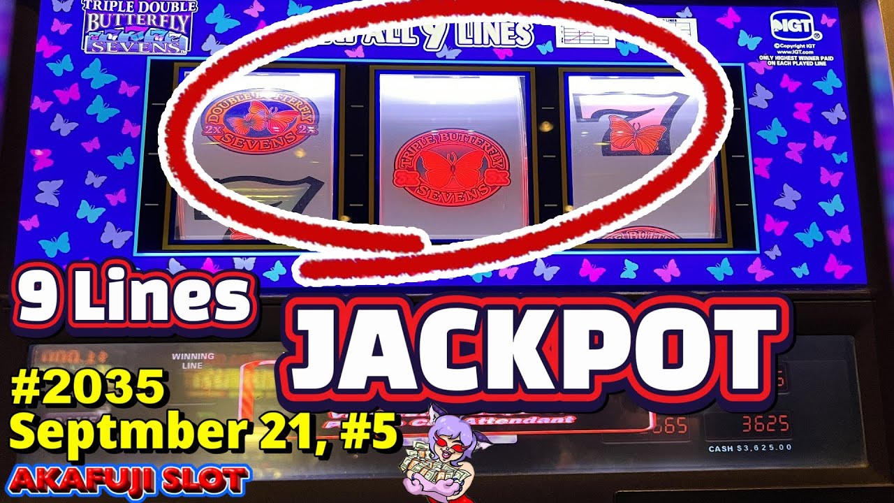 Triple Double Butterfly 7s Slot Machine Jackpot at Pala Casino - YouTube
