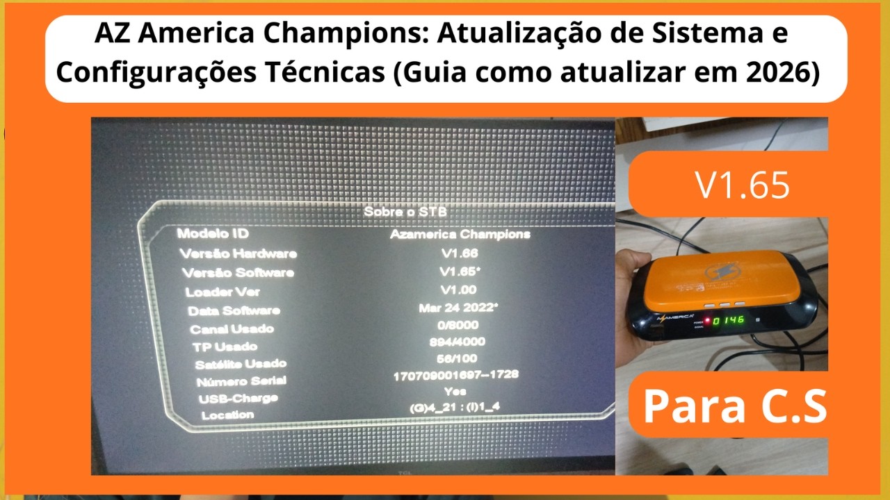 AZ America Champions: Atualização de Sistema e Configurações Técnicas ...