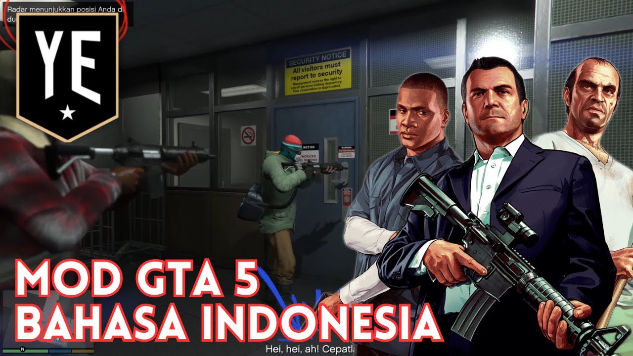 Cara Pasang MOD Bahasa Indonesia Grand Theft Auto V | GTA 5 - YouTube