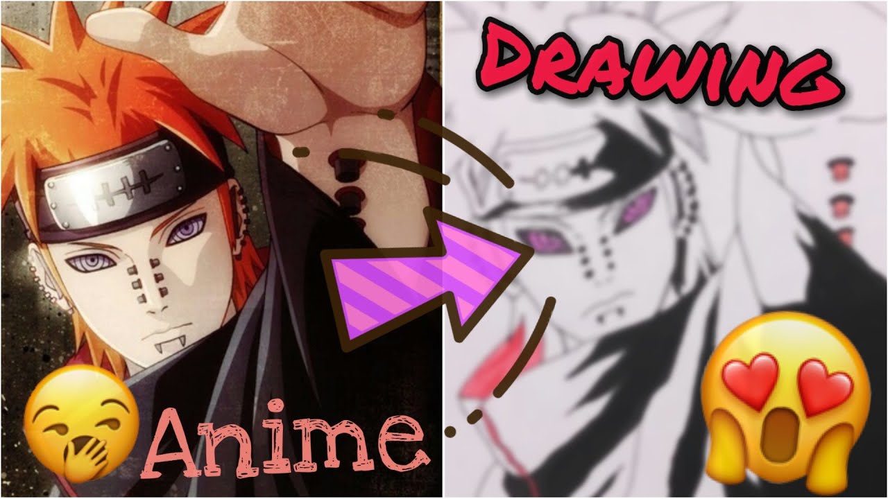 How To Draw Pain - Easy Step by Step (Tutorial) - Naruto Shippuden ...