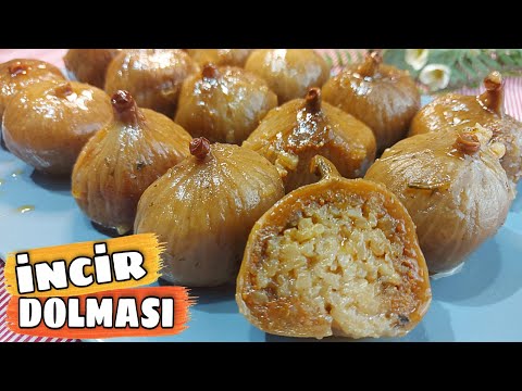 İNCİR DOLMASI TARİFİ 👍 NASIL YAPILIR 👌 STUFFED FIG RECIPES ✅ MASTERCHEF CEVİZLİ KURU İNCİR YEMEĞİ ✅