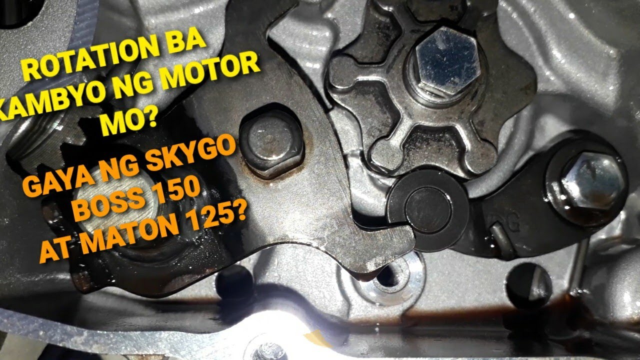 ROTATION BA KAMBYO NG MOTOR MO GAYA NG SKYGO BOSS 150 AT MATON 125 ...