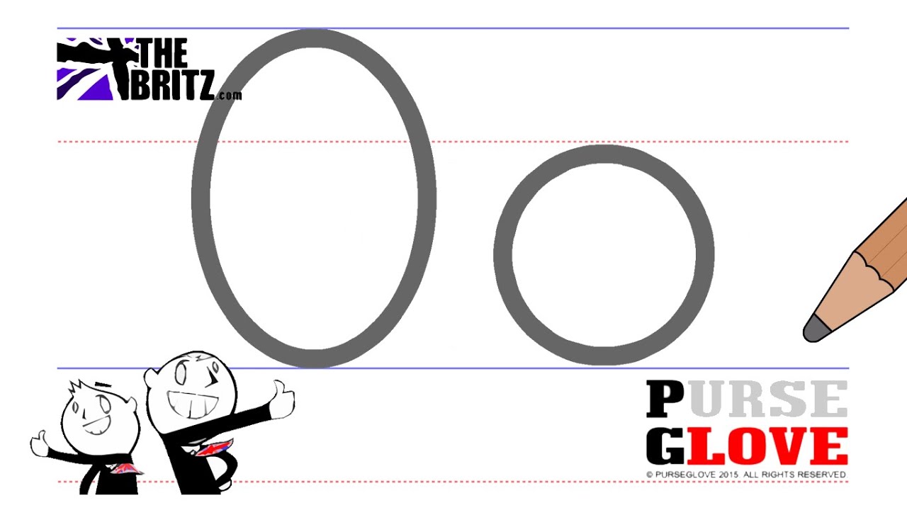 Writing English Alphabet - Oo - YouTube