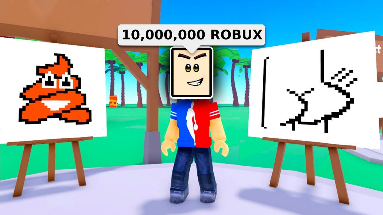 ROBLOX Buy My Art FUNNY MOMENTS (ROBUX) - YouTube