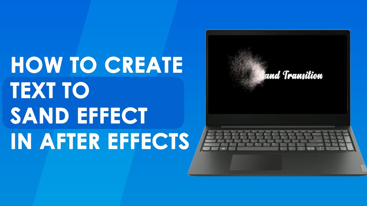 How to create sand text effect in After Effects | Tutorial - YouTube