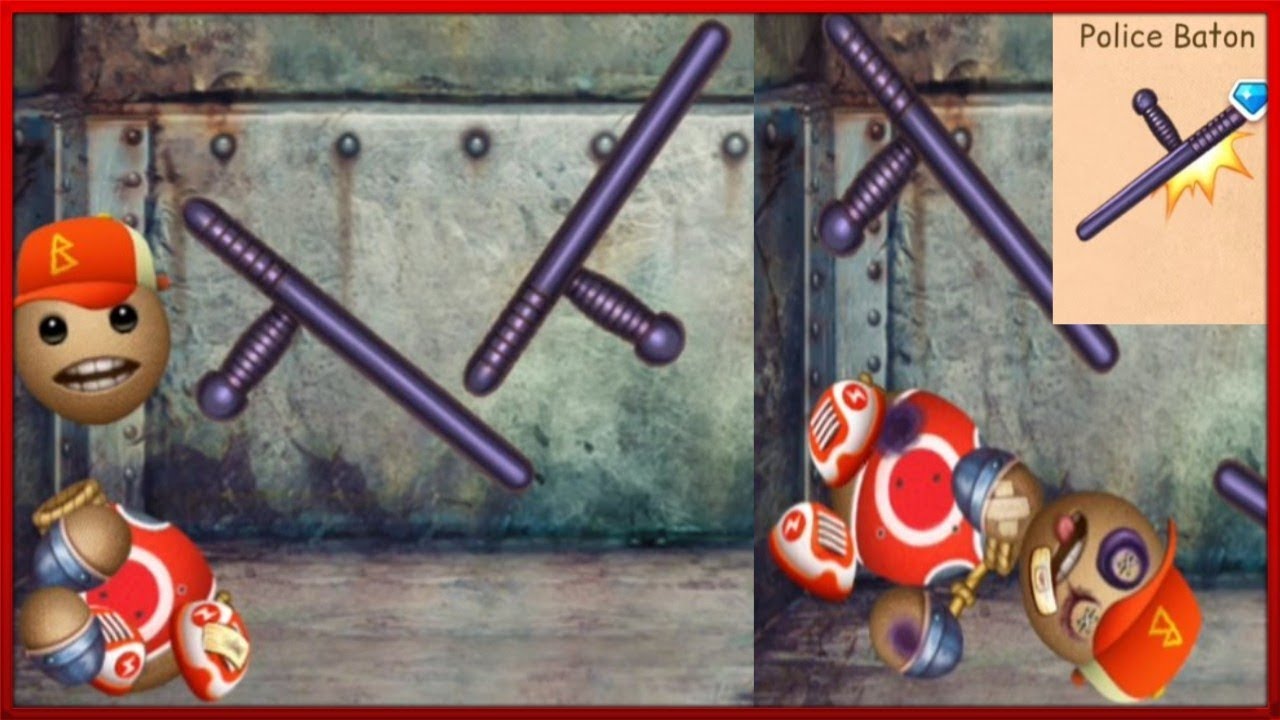 Kick The Buddy Remastered Police Baton, gameplay android - YouTube