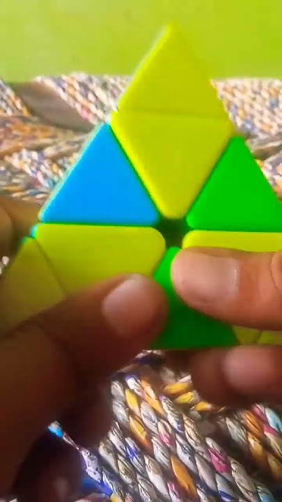 Amazing pattern on pyraminx cube. - YouTube