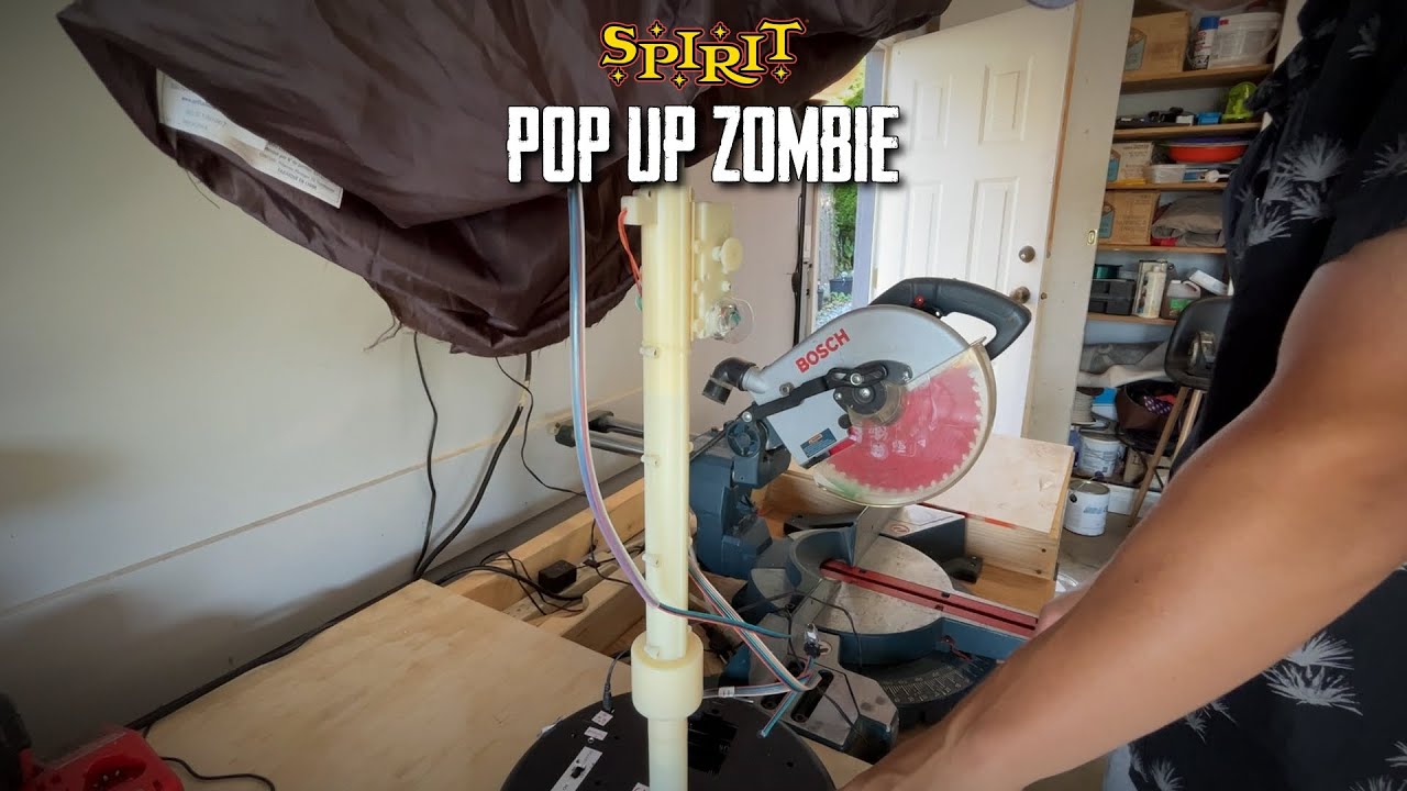 How I Fixed The 2013 Pop Up Zombie - Spirit Halloween - YouTube