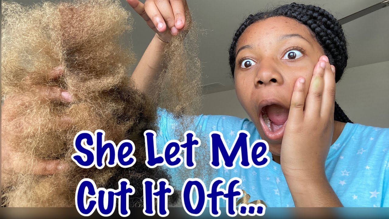 Letting My Daughter Cut My Hair Bigchop Youtube