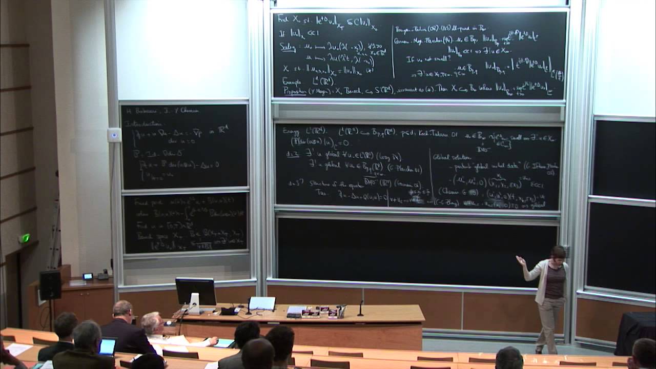 Isabelle Gallagher: Some results on global solutions to the Navier ...