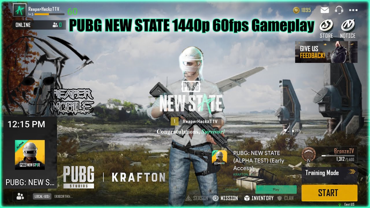 PUBG NEW STATE 1440p 60fps Gameplay ( ULTRA GRAPHICS ) - YouTube