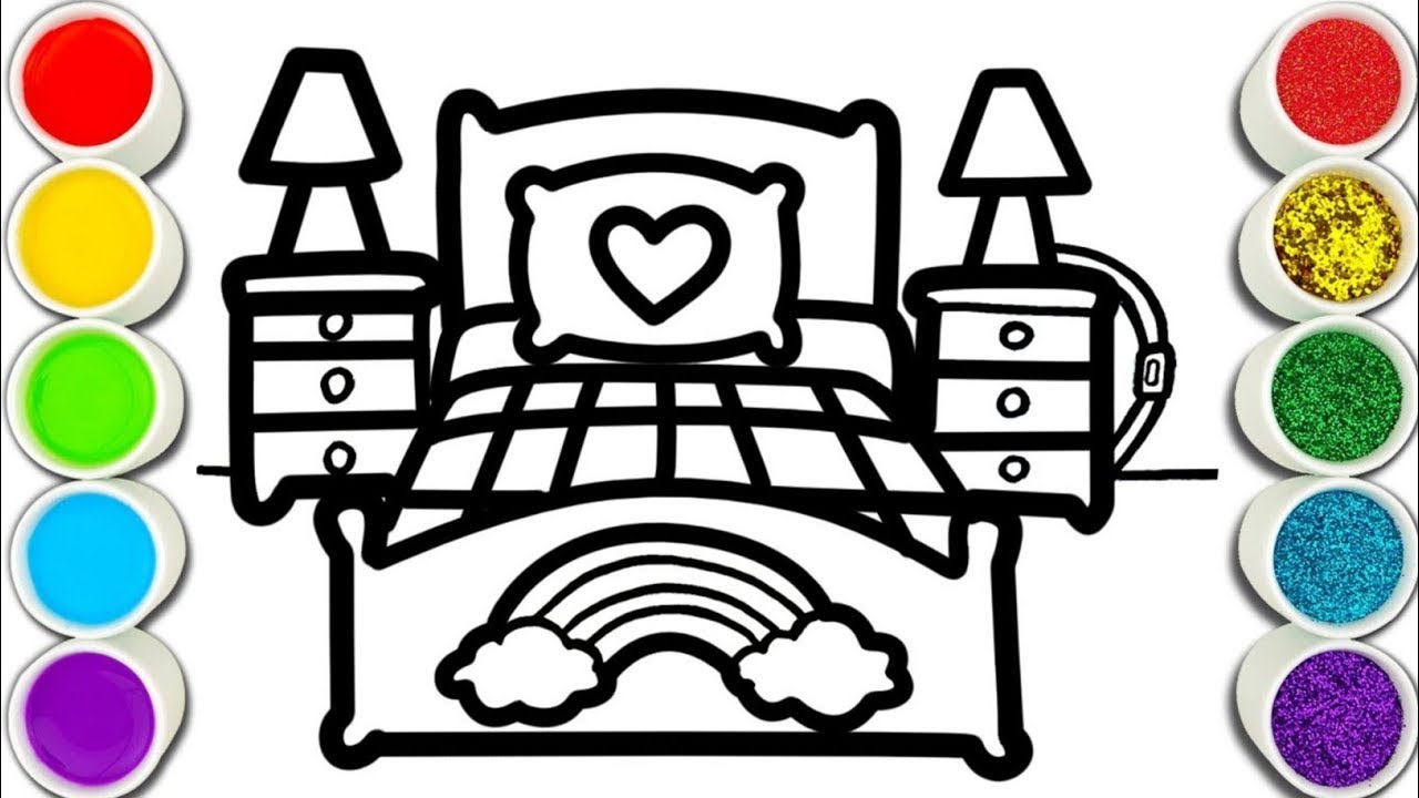 Colorful Room Drawing, Painting & Coloring For Kids and Toddlers_ Child ...