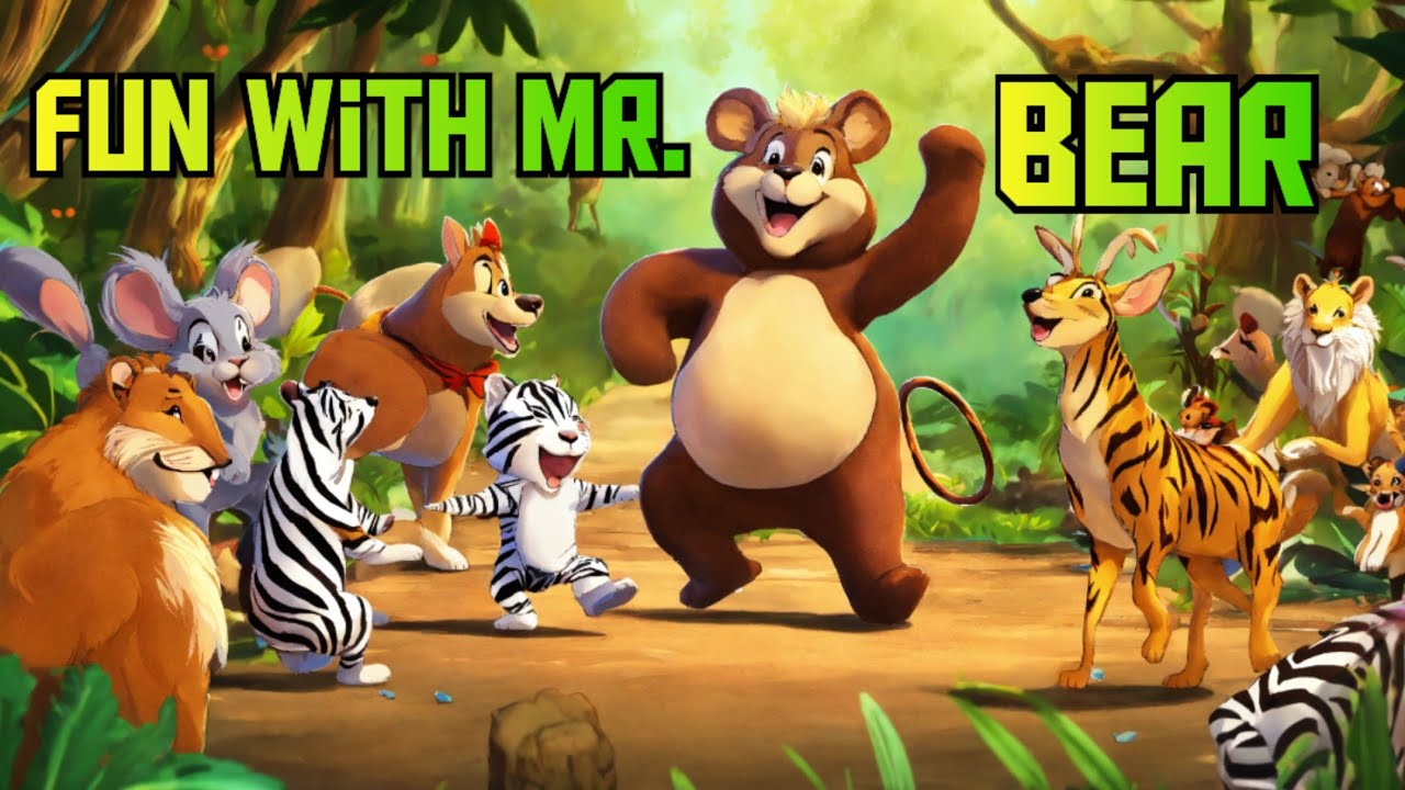 Fun With Mr. Bear | Kid having fun with Bear | Nursery Rhymes for kids ...