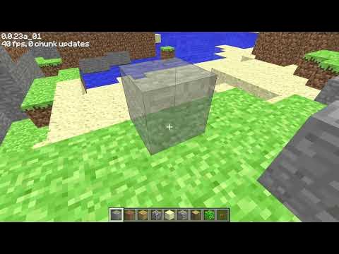 Minecraft 2009 version gameplay - YouTube