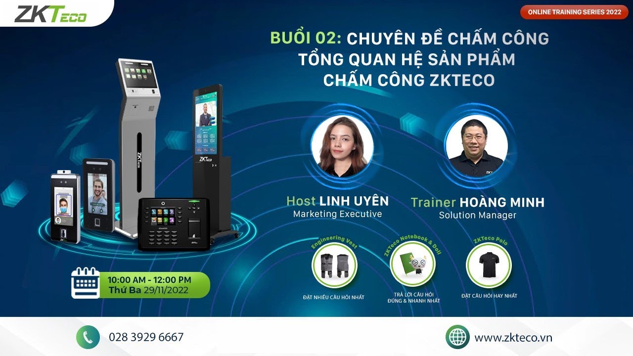 [ZKTeco Online Training Series 2022] Buổi 2: Chuyên Đề Chấm Công ZKTeco ...
