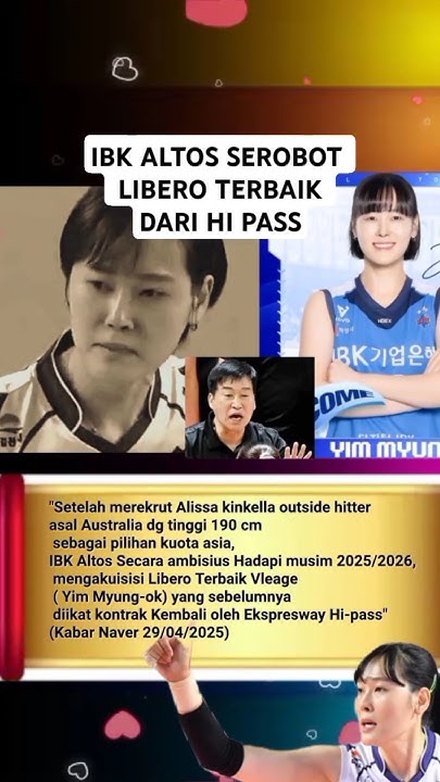 IBK Altos rampas Libero terbaik volly korea #shorts - YouTube