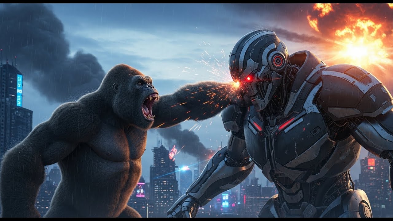 The Ultimate Showdown: Kong and the Giant Robot Machine - YouTube