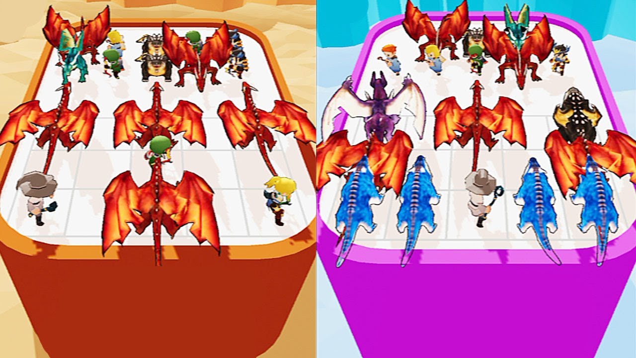Merge Battle 3D : Dragon Fight #4 - Android Gameplay - YouTube