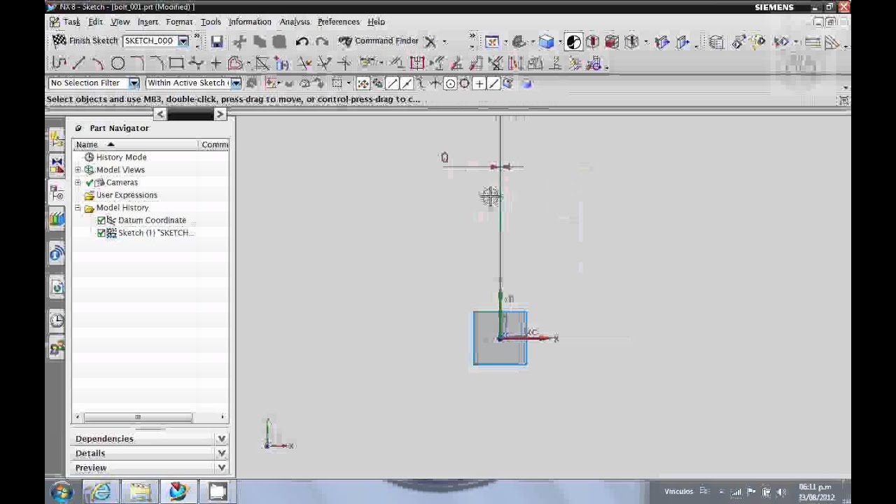 UG NX Basic Solids Modeling (Revolve Method) - YouTube