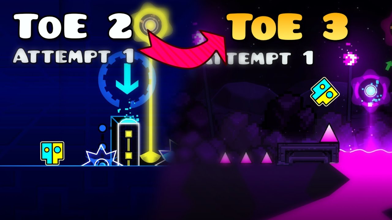 TOE 3 EN GEOMETRY DASH 2.2 - YouTube