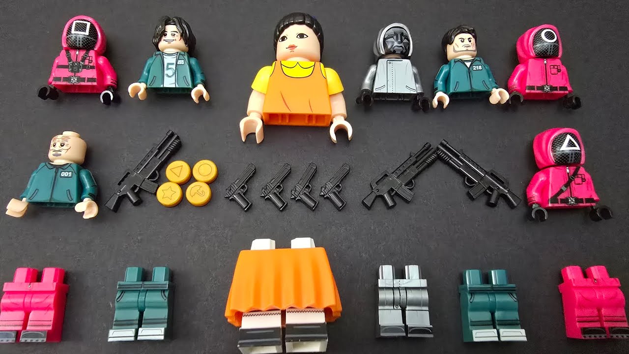 LEGO Squid game:Minifigures you've Never seen Before! - YouTube