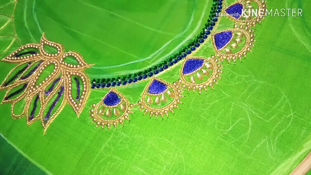 #Aari work for beginners #Aari stich water filling work#Bhavani aari ...
