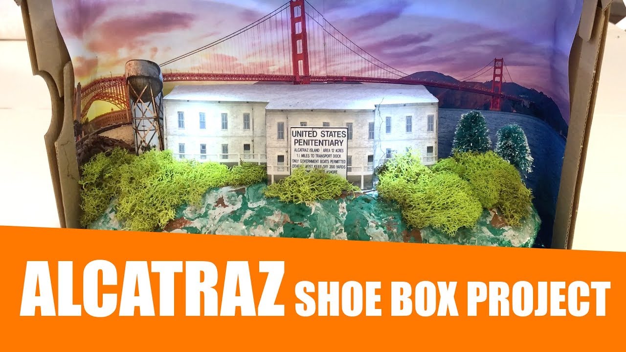Alcatraz Prison Penitentiary Shoebox School California Landmarks ...
