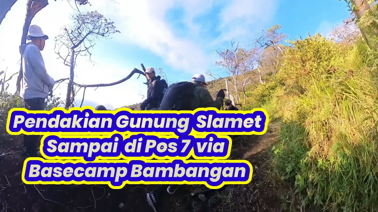 PENDAKIAN GUNUNG SLAMET SAMPAI DI POS 7 via BASECAMP BAMBANGAN ...