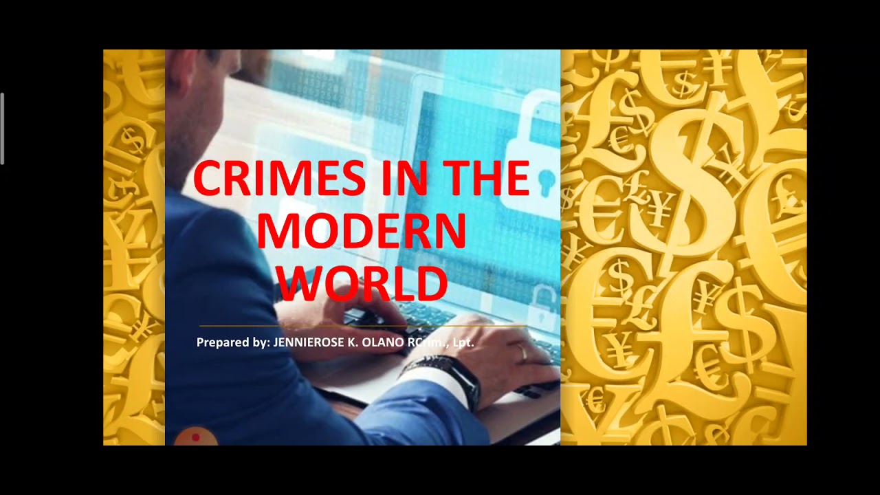Crimes in the Modern World|| Introduction to Criminology - YouTube