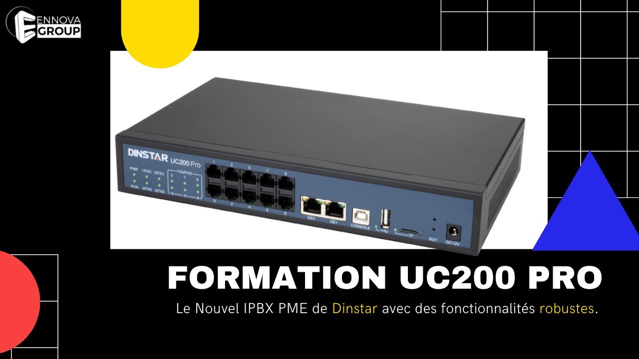 🎥 Formation IPBX Dinstar UC200 Pro – EP3 : Extensions et Groupes d’Utilisateurs - YouTube